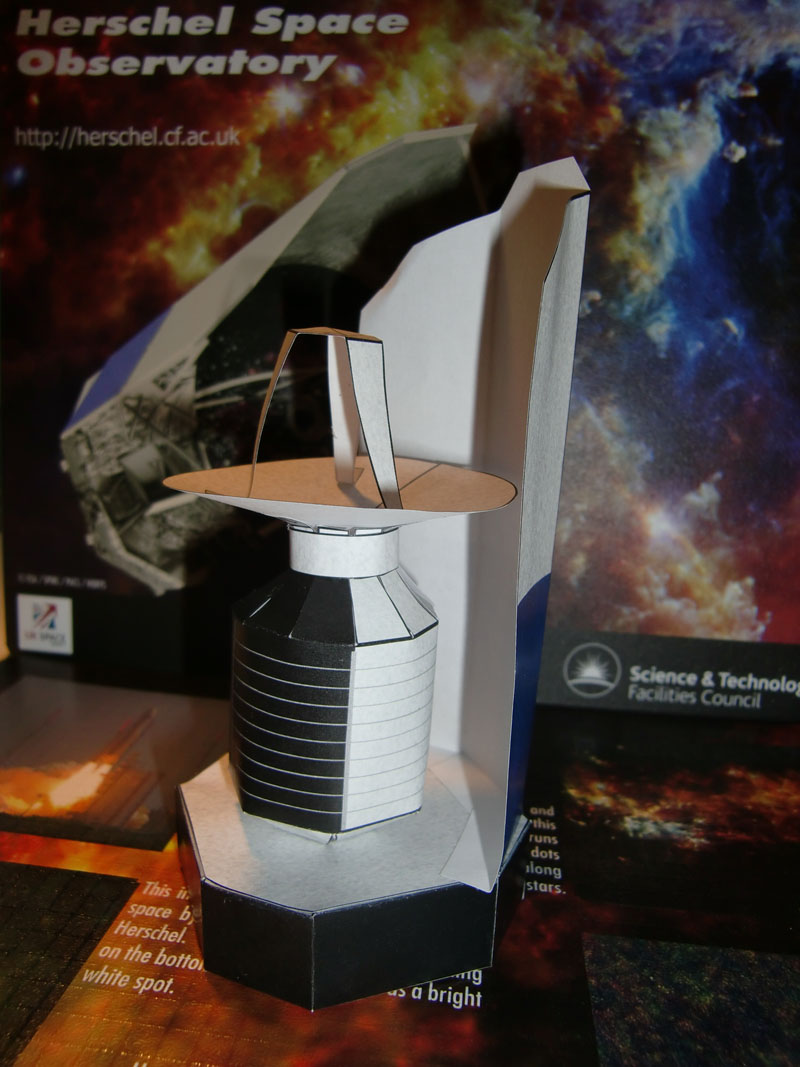 Cut-out models – Herschel Space Observatory